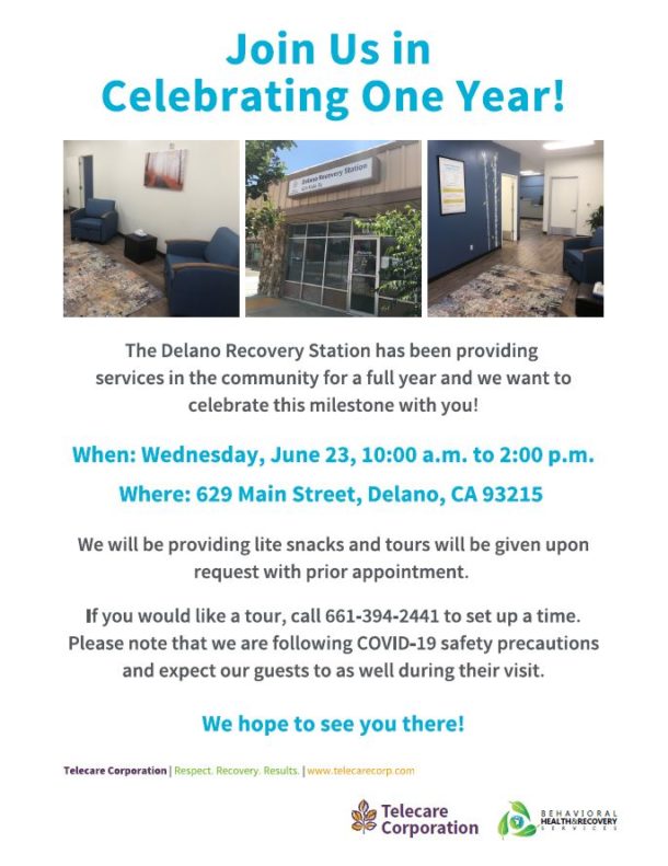 Delano Recovery Station's 1 Year Anniversary Celebration ...