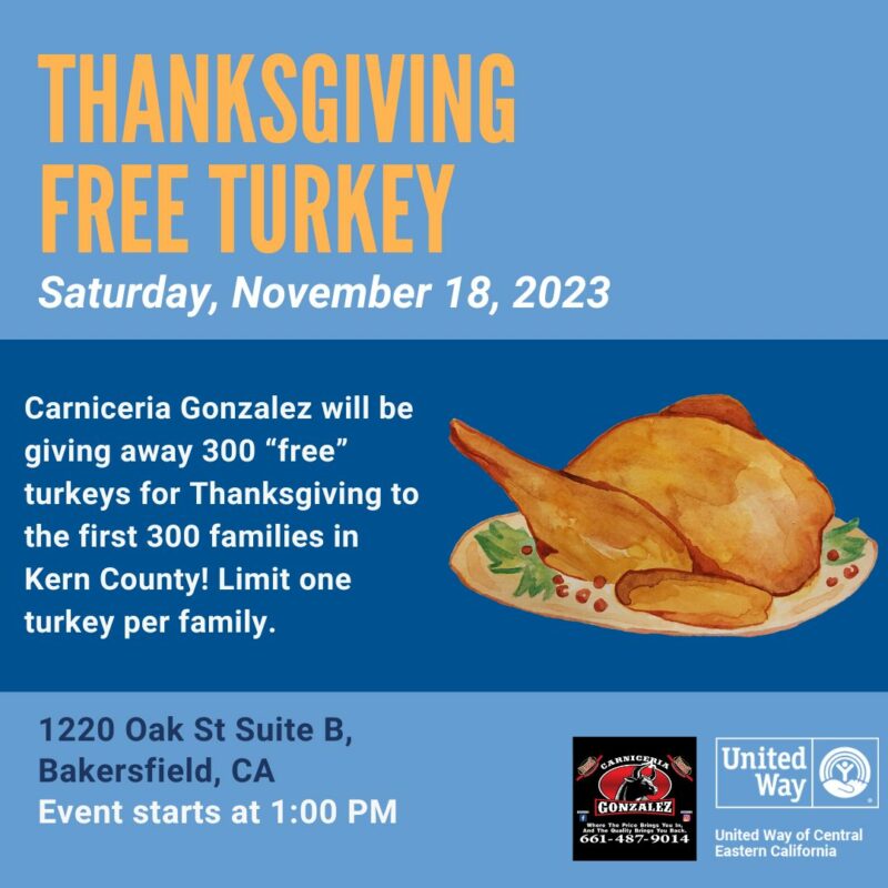 Free Thanksgiving Giveaways - Bakersfield-Kern Regional Homeless ...